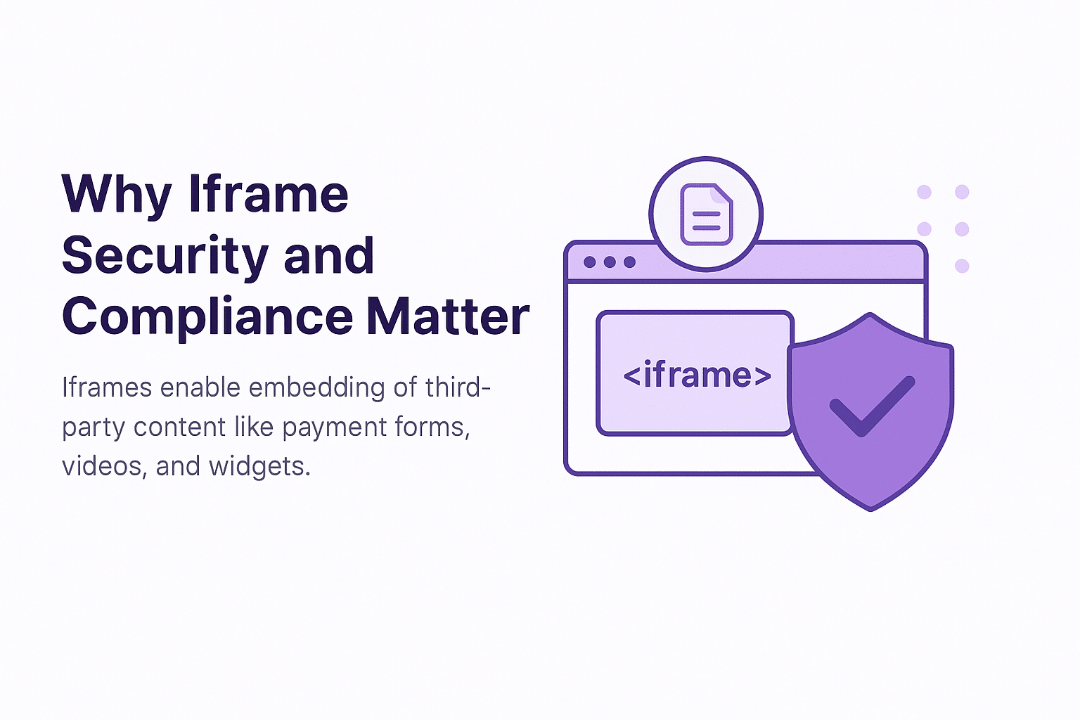 Secure and Make Your Iframe Compliant in 2025